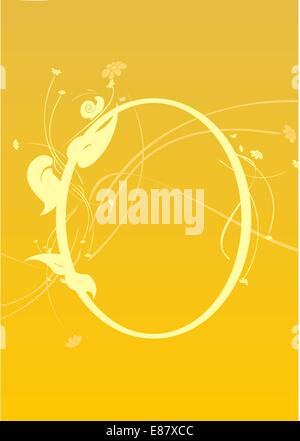 Vector illustraition of funky Abstract floral border Stock Vector Image ...