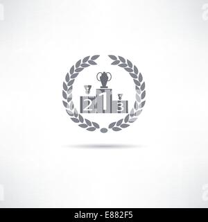 First position vector icon. Modern, simple flat vector illustration for ...