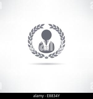 First position vector icon. Modern, simple flat vector illustration for ...