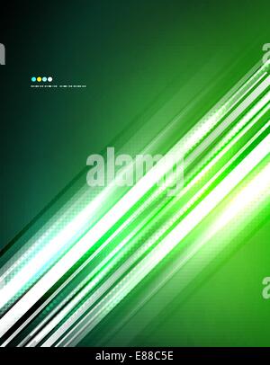 Light shiny straight lines on color background. Abstract design ...
