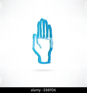 Hand palm open Stock Vector Image & Art - Alamy