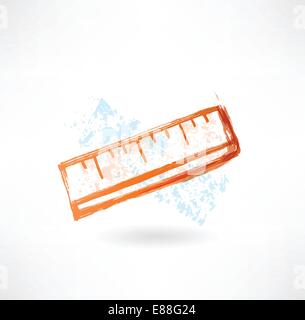 Grunge icon - Pencil and ruler Stock Vector Image & Art - Alamy