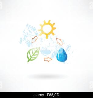 Grunge icon - Water drop Stock Vector Image & Art - Alamy