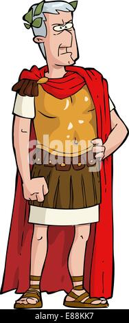 Emperor Augustus cartoon character. Vector Illustration. Kids History ...