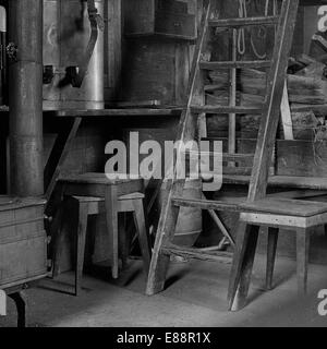 Rambert hut, Cabane Rambert, of the Swiss Alpine Club, peak Petit Stock ...