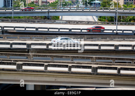Highway bridges in Miami, USA Stock Photo - Alamy