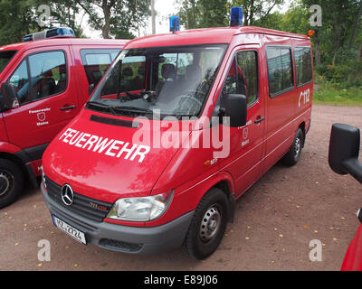 The Mercedes 311 CDI, part of the Feuerwehr Mainz fleet, is a fire ...