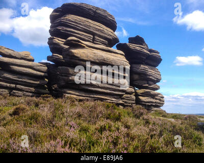 WHEEL STONES. DERWENT EDGE. DERWENT MOOR. PEAK DISTRICT NATIONAL PARK ...