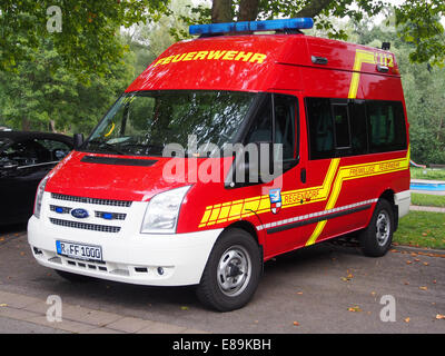 The Ford Transit fire truck, operated by Freiwillige Feuerwehr ...