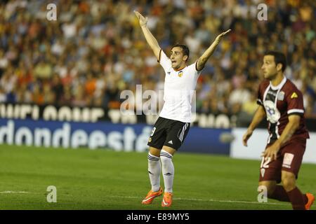 Valencia, Spain. 25th Sep, 2014. Shkodran Mustafi (Valencia) Football ...