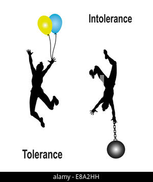 Tolerance versus Intolerance Stock Photo - Alamy