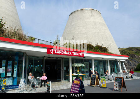 The Landmark Theatre in Ilfracombe, Devon, England, is a modern, twin ...