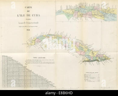 This 1850 map, 'Carte de l'Ile de Cuba,' provides a detailed ...