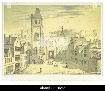 An 1860 illustration of the Church of St. Michel, originally built by ...