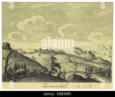A 1812 illustration by Fischer and Stuckart showing a map and view of ...