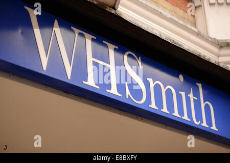 WHSmith shop sign, uk Stock Photo - Alamy