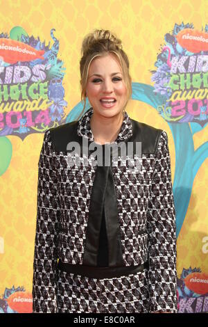 Kaley Cuoco at the Nickelodeon's 27th Annual Kids' Choice Awards held ...