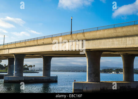 West Mission Bay Drive Bridge at Mission Bay Park. San Diego ...