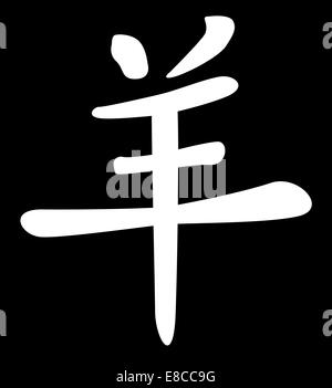 The twelve logograms depicting the 12 Chinese animal years Stock Photo ...