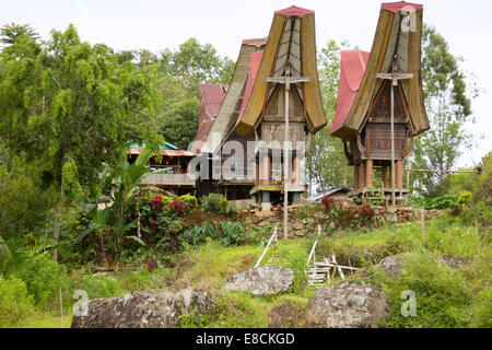 Tongkonan is the traditional ancestral house of the Torajan people ...