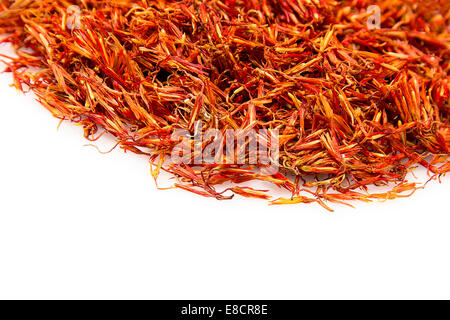 stigmas of saffron isolated on white background Stock Photo - Alamy