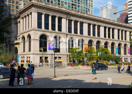 Chicago public library - Chicago, Downtown Stock Photo - Alamy