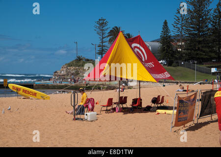 Collaroy beach in spring, surf life saving season has just begun ...