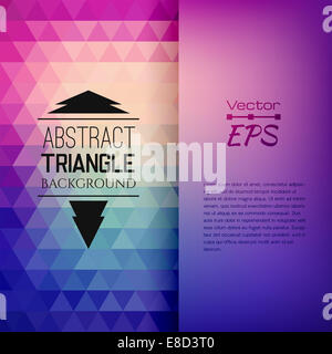 Blue Geometric Retro Mosaic Pattern Stock Photo - Alamy