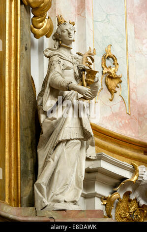 A low angle view of the St. Barbara tower in Gouda, Netherlands Stock ...