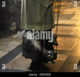 Priest uses incense, Jerusalem, Israel, 2014 Stock Photo - Alamy
