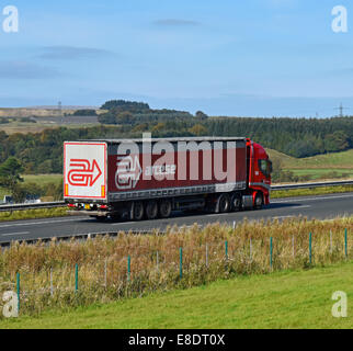 B & M HGV. M6 Motorway, northbound. Shap, Cumbria, England, United ...