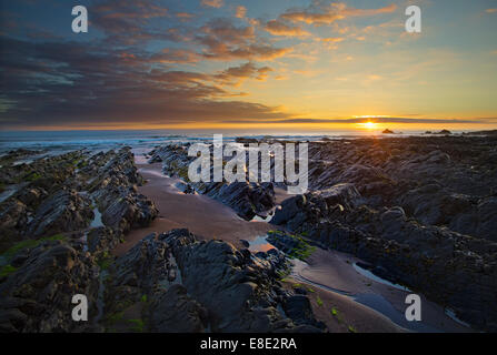 Welcombe Mouth on the North Devon coastline of Great Britain Stock ...