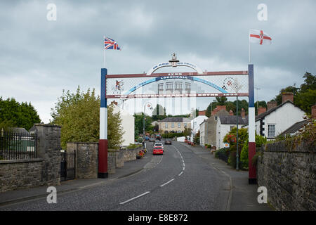 orange order orange arch across the road in glengormley newtownabbey ...