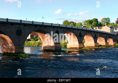 John Smeaton s old bridge River Tay Perth city centre Perthshire ...