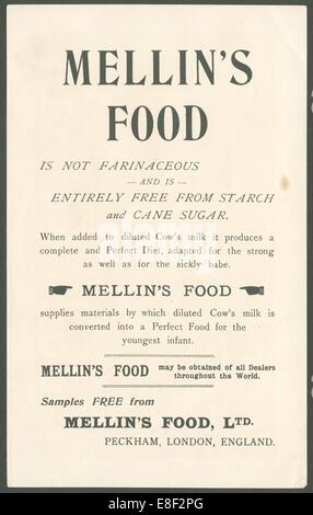 MELLIN'S FOOD ADVERT Stock Photo - Alamy