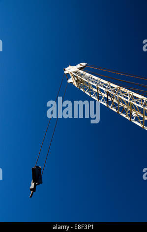 Old dockside crane, Atlantic Wharf, Cardiff Bay, Cardiff, Wales, UK ...