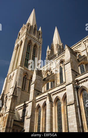 The Spires and tower of Truro Cathedral Stock Photo - Alamy