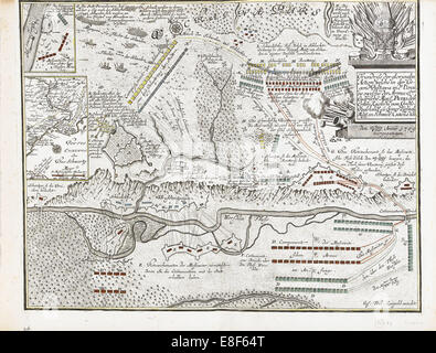 Map of the Battle of Poltava on 27 June 1709, 1713. Artist: Anonymous ...