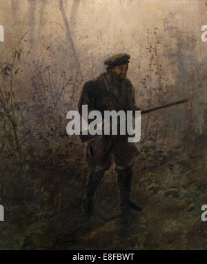 The Hunters. Artist: Pokhitonov, Ivan Pavlovich (1850-1923 Stock Photo ...