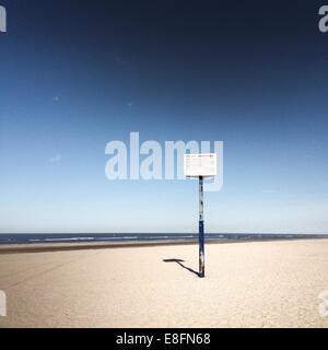 sign on the beach Stock Photo - Alamy