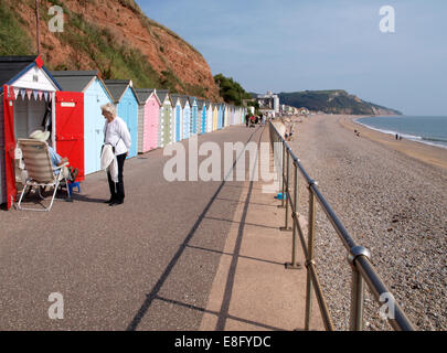 Seaton beach,seaton seafront,red cliffs,south devon,devon,south west ...