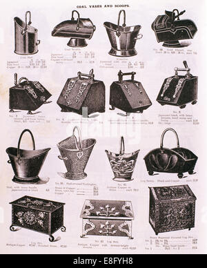 Close-up of a page from a Victorian household catalogue Stock Photo - Alamy