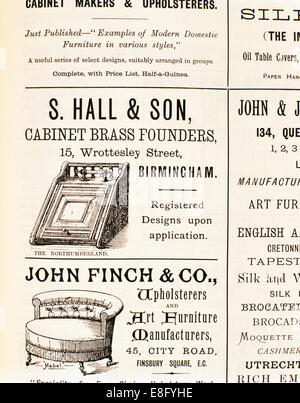 Close-up of a page from a Victorian household catalogue Stock Photo - Alamy