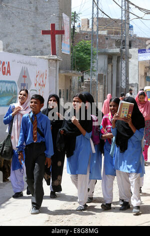 People in the christian dominated Chak Jalaldin Colony in Rawalpindi ...