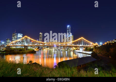 Night view of Story Bridge, Brisbane, Australia Stock Photo - Alamy