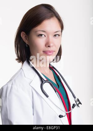 Young female woman doctor in hospital clinic lab Stock Photo - Alamy