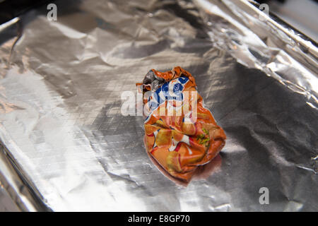 Shrinking a crisp packet in the oven, childhood craze from the 1980s ...