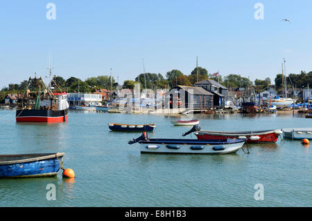 Fishing boat at West Mersea harbour stand Stock Photo: 58463725 - Alamy