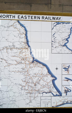 Old North Eastern Railway Map Pickering Station North Yorkshire Stock ...