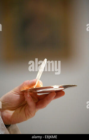 Host and paten Stock Photo - Alamy